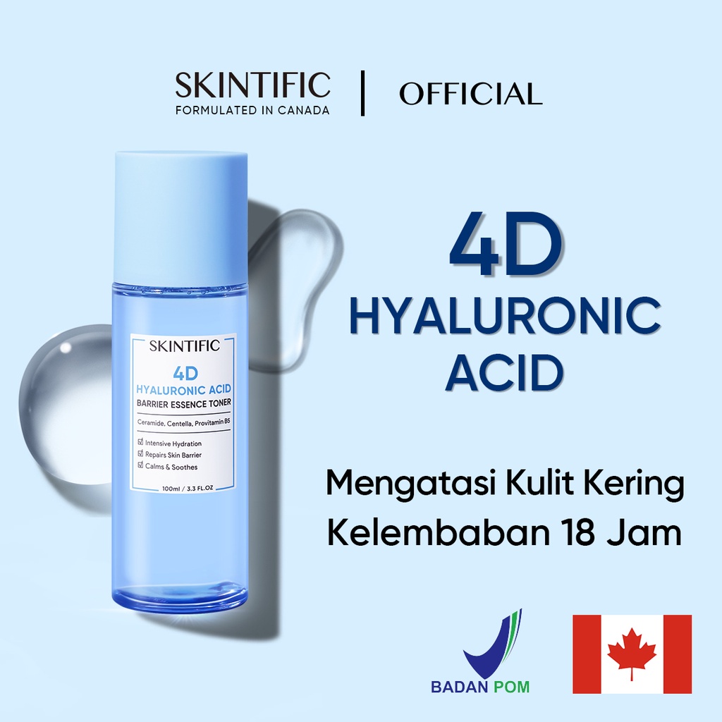Jual SKINTIFIC 4D Hyaluronic Acid (HA) Barrier Essence Toner Hydration ...