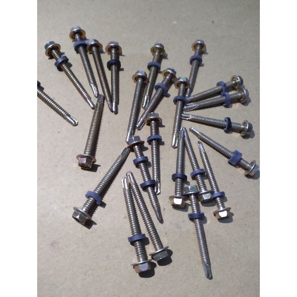 Jual Baut drilling | baut roofing | baut baja ringan 12 x 50 (5cm) isi ...