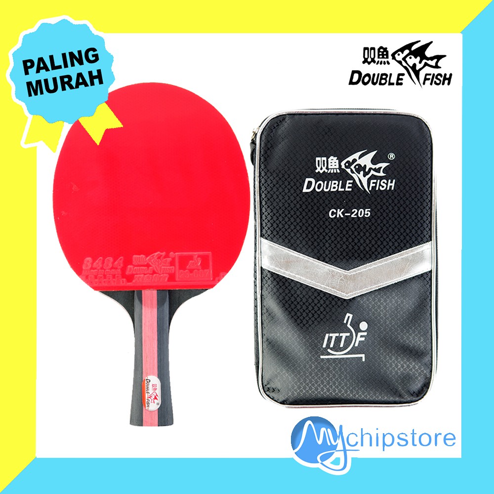 Jual Bet Pimpong Import Tenis Meja Original DOUBLE FISH CK-205 FULL COVER | Shopee Indonesia