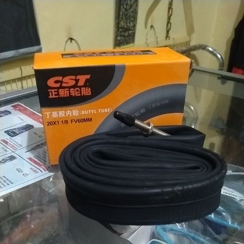 Jual ban dalam cst 20 x 1 1/8 fv 48mm ban dalam sepeda lipat Minion minivelo dop presta | Shopee ...
