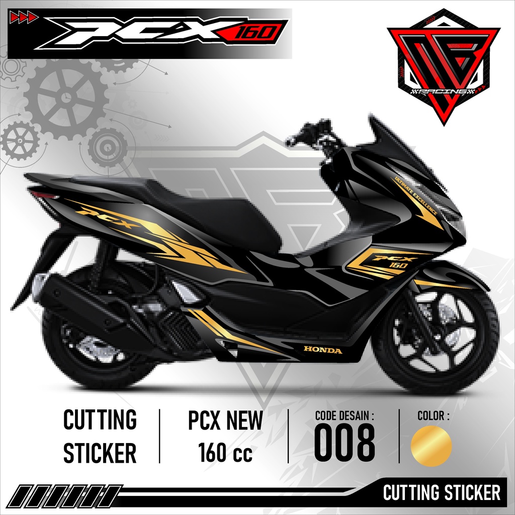 Jual Cutting Sticker PCX - Aksesoris Motor Stiker Honda PCX 160 cc ...