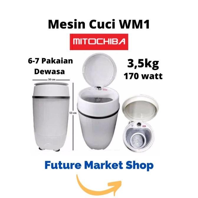 Jual MITO Washing Machine Mesin Cuci Portable 3.5 Kg WM1 | Shopee Indonesia