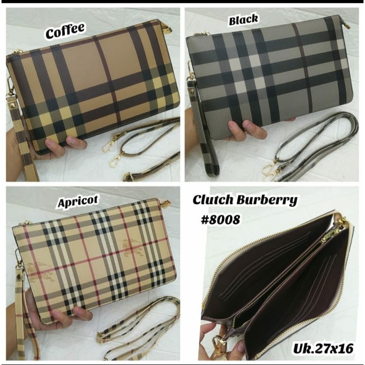 Jual Clutch Burberry/ Dompet 3 Ruang | Shopee Indonesia