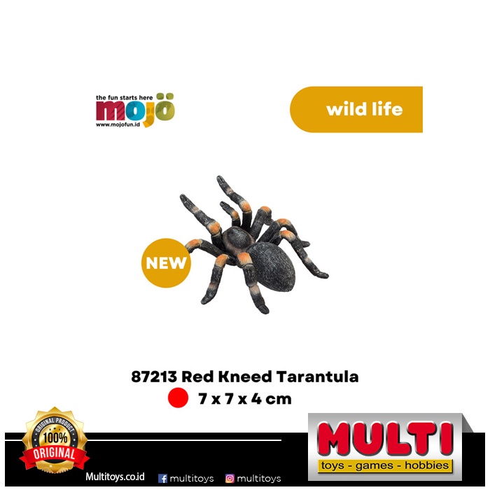 Jual MAINAN/PAJANGAN MOJO RED KNEED TARANTULA 87213 | Shopee Indonesia