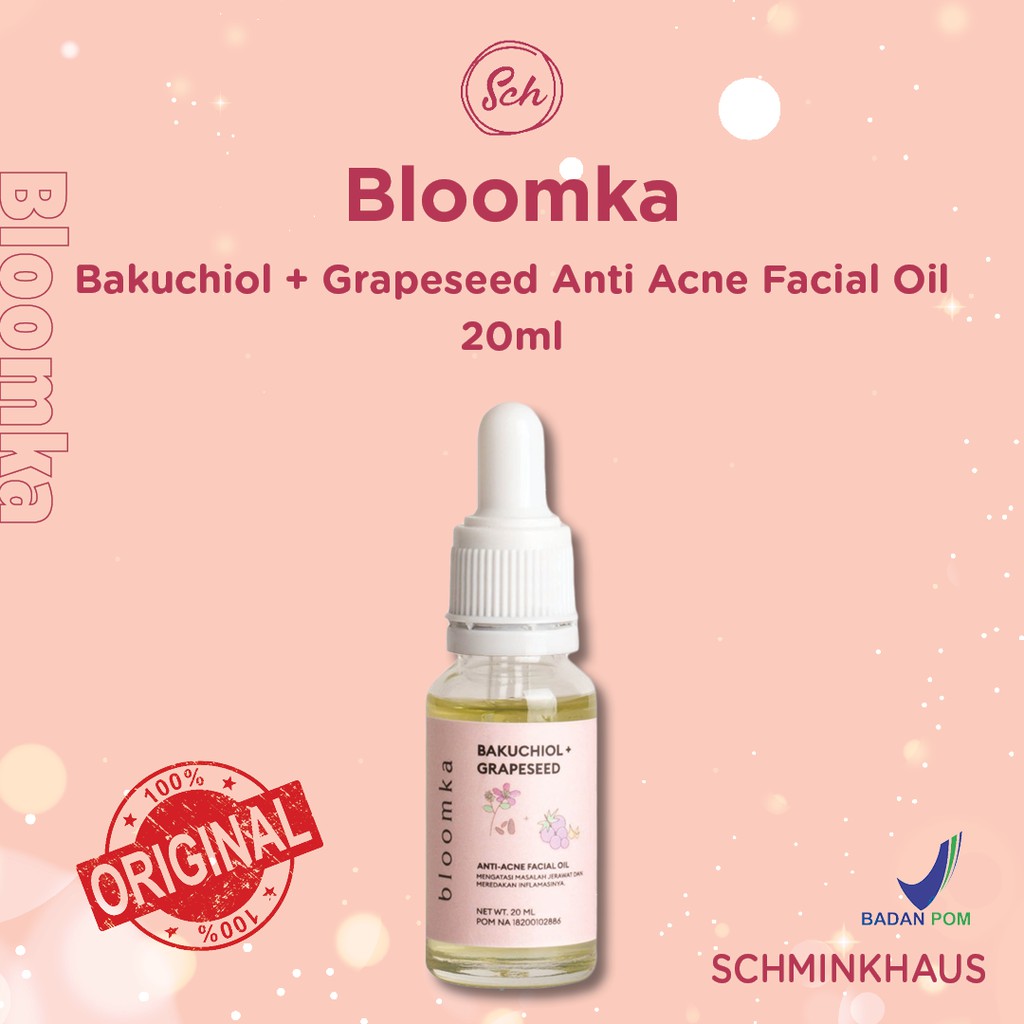 Jual [BPOM] BLOOMKA Bakuchiol Facial oil 20ml ( Almond Anti Aging ...