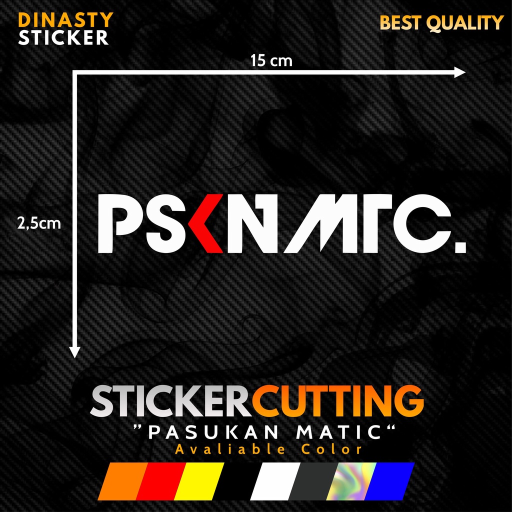Jual STICKER STIKER CUTTING VIRAL PASUKAN MATIC STICKER PSKNMTC ...