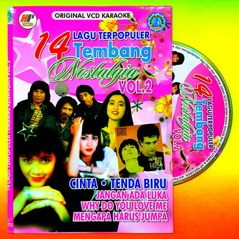 Jual KASET VCD VIDIO MUSIK ORIGINAL 14 LAGU TERPOPULER TEMBANG NOSTALGIA TERBAIK - KUALITAS ...