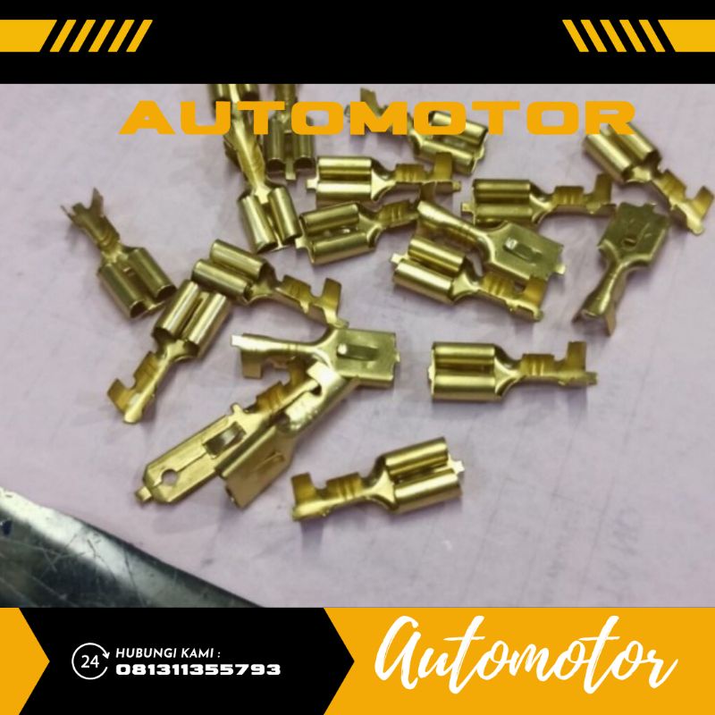 Jual Terminal kabel terminal skun Female 6mm merek STP | Shopee Indonesia