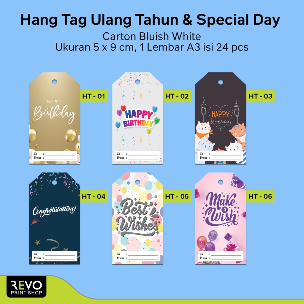 Jual Hang Tag Ulang Tahun / Birthday Hang Tag / Hang Tag Parcel Kartu ...