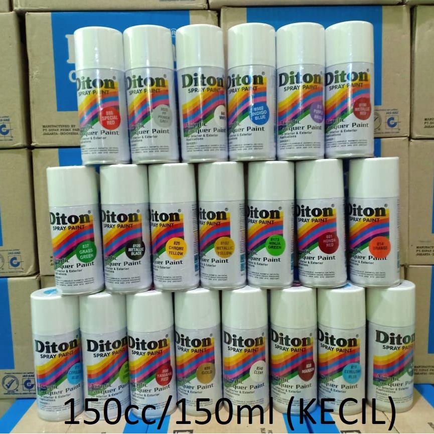 Jual Pilox Cat Semprot DITON Spray Paint 150cc Warna Glossy Metallic ...