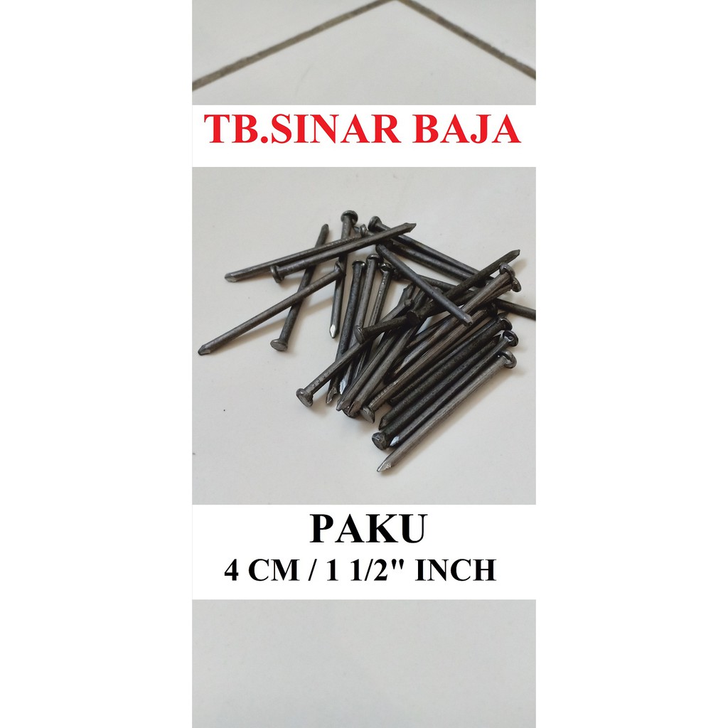 Jual Paku Kayu 4 CM per Kg / Paku 1 1/2" inch | Shopee Indonesia