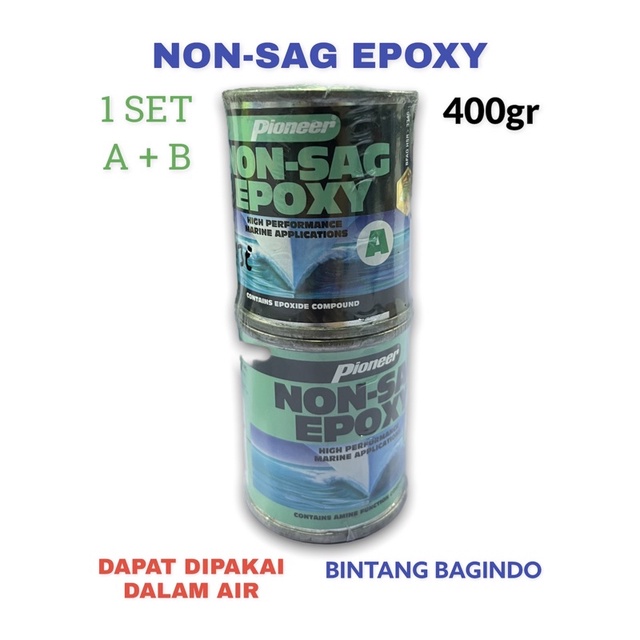 Jual Lem Epoxy Pioneer Non Sag Marine Epoxy 400gr Dempul Kapal Anti ...