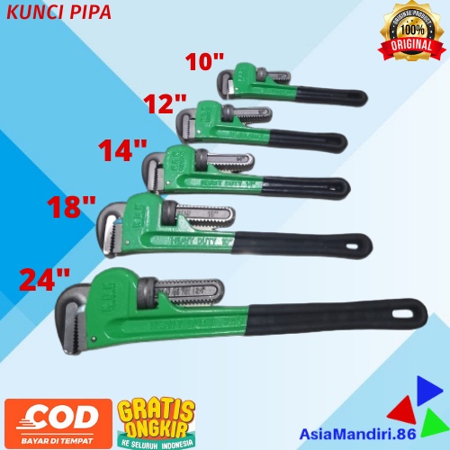 Jual Kunci Pipa Pipe Wrench kunci Ledeng 10" 12" 14" 18" 24" | Shopee ...