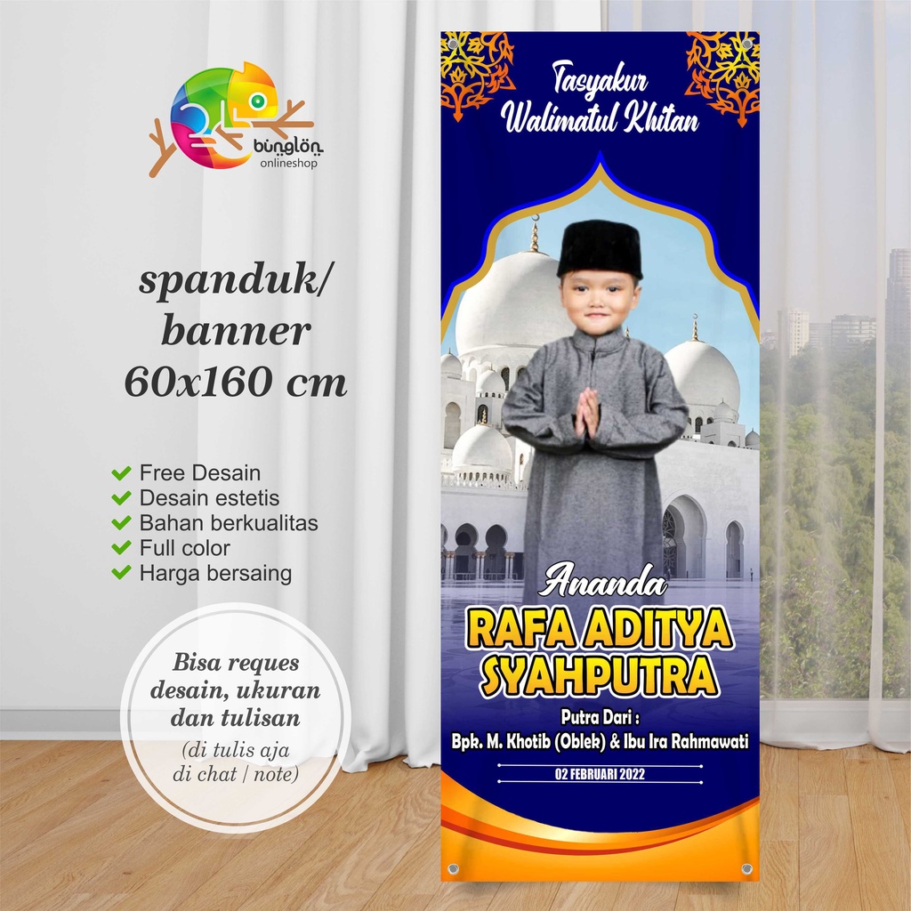 Jual Spanduk Banner Syukuran Khitanan Anak | Shopee Indonesia