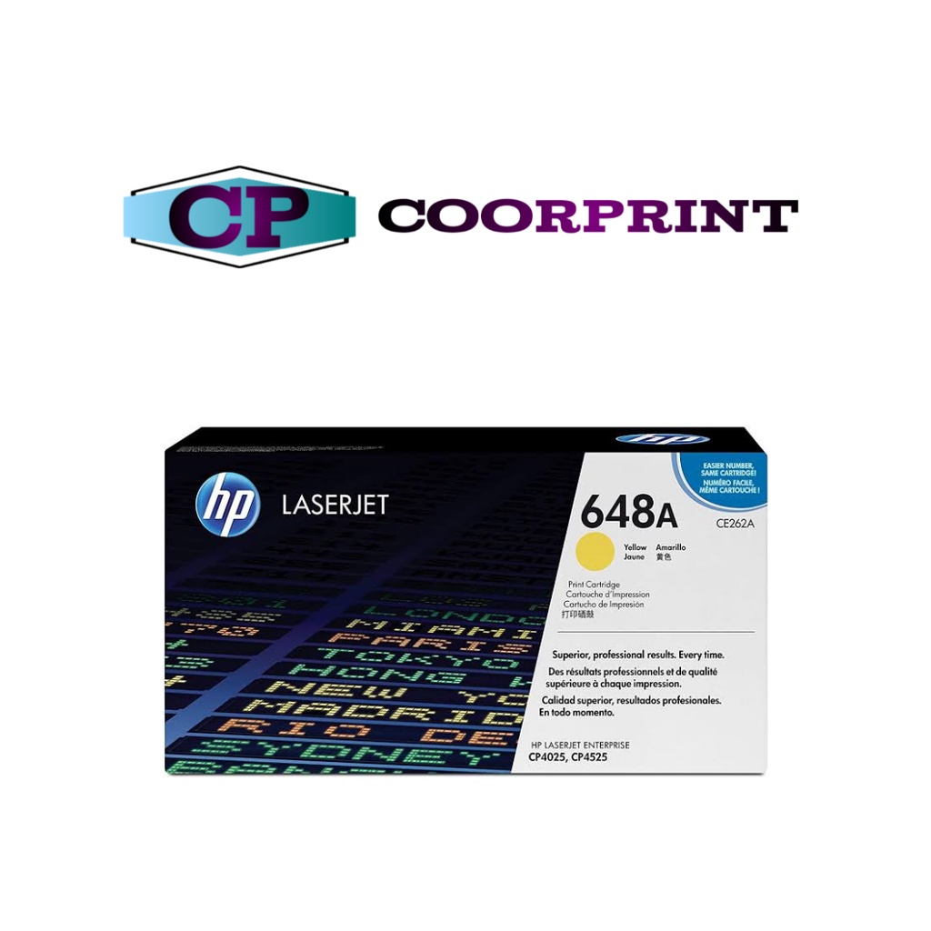 Jual HP 648A Yellow Original Laserjet Toner Cartridge {CE262A} | Shopee ...