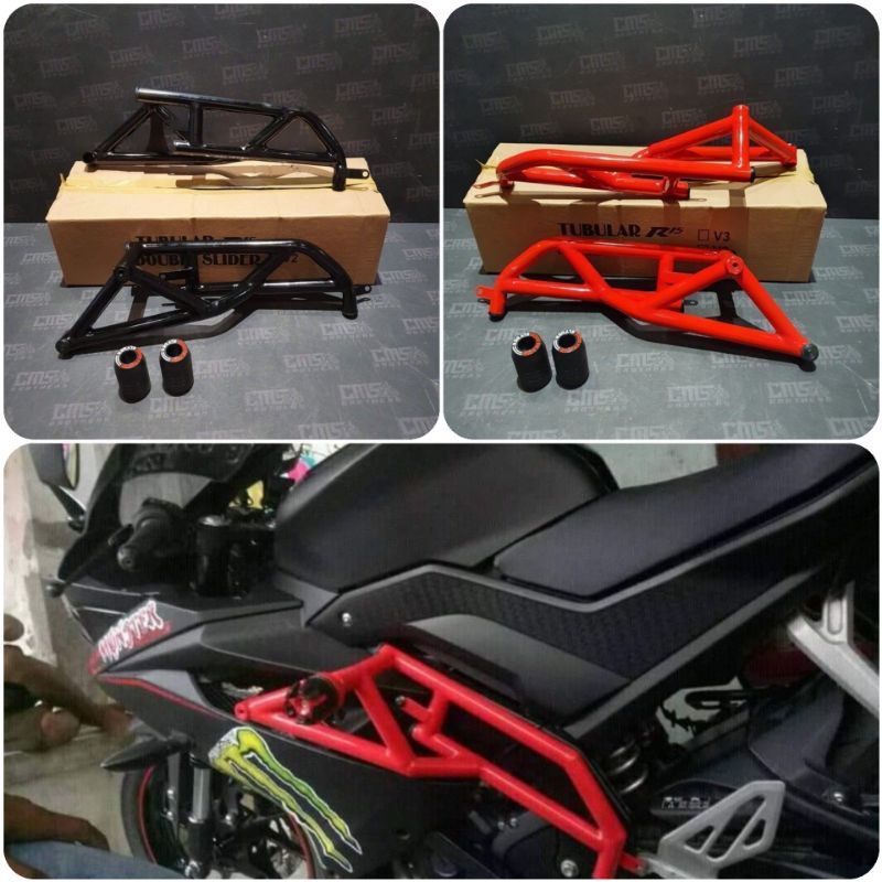 Jual Tubular R15 V3 plus Jalu Slider Crashbar Yamaha R15 V3 plus Jalu ...