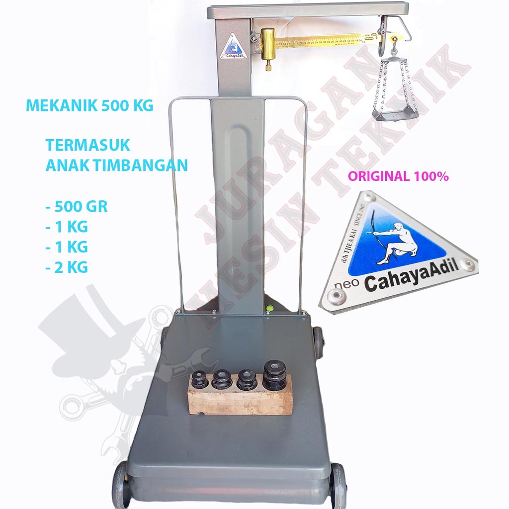Jual Timbangan Mekanik Manual CB 500kg Siap Pakai dengan Batu Timbangan ...
