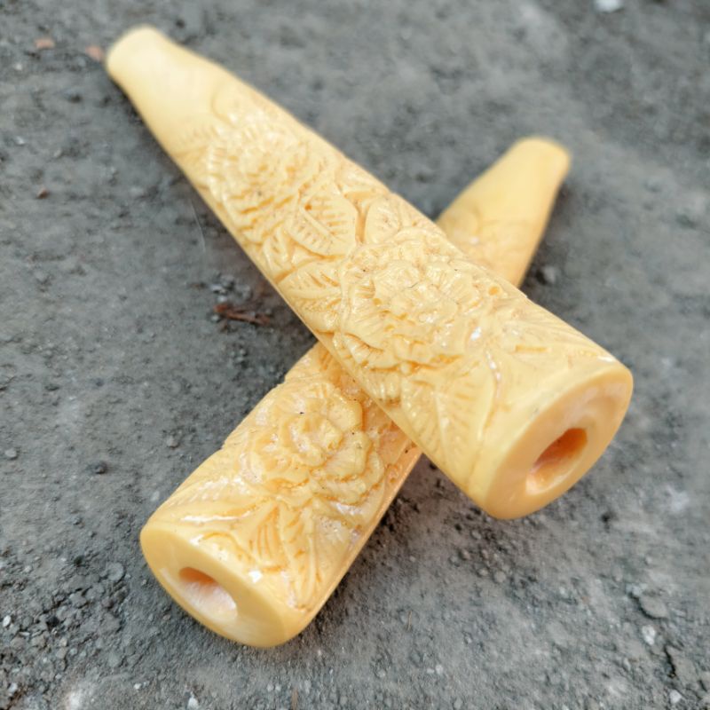 Jual ONCE CANGKLONG PIPA ROKOK GADING GAJAH MOTIF BUNGA 3 | Shopee ...