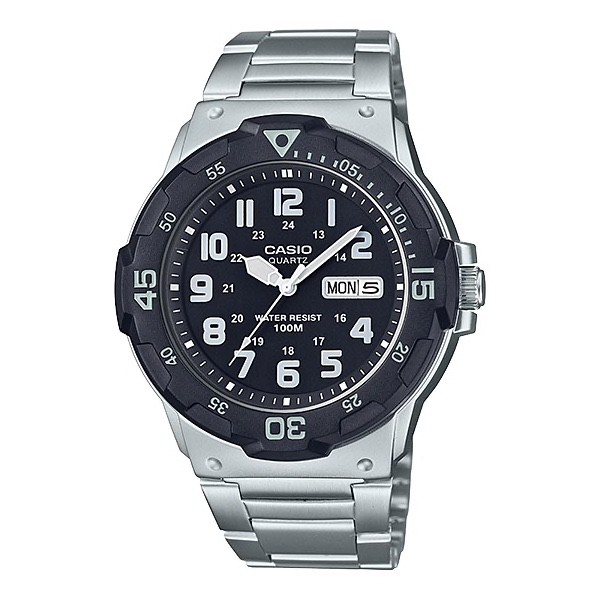 Jual JAM TANGAN PRIA CASIO MRW-200HD-1B ORIGINAL - MRW200HD SILVER ...