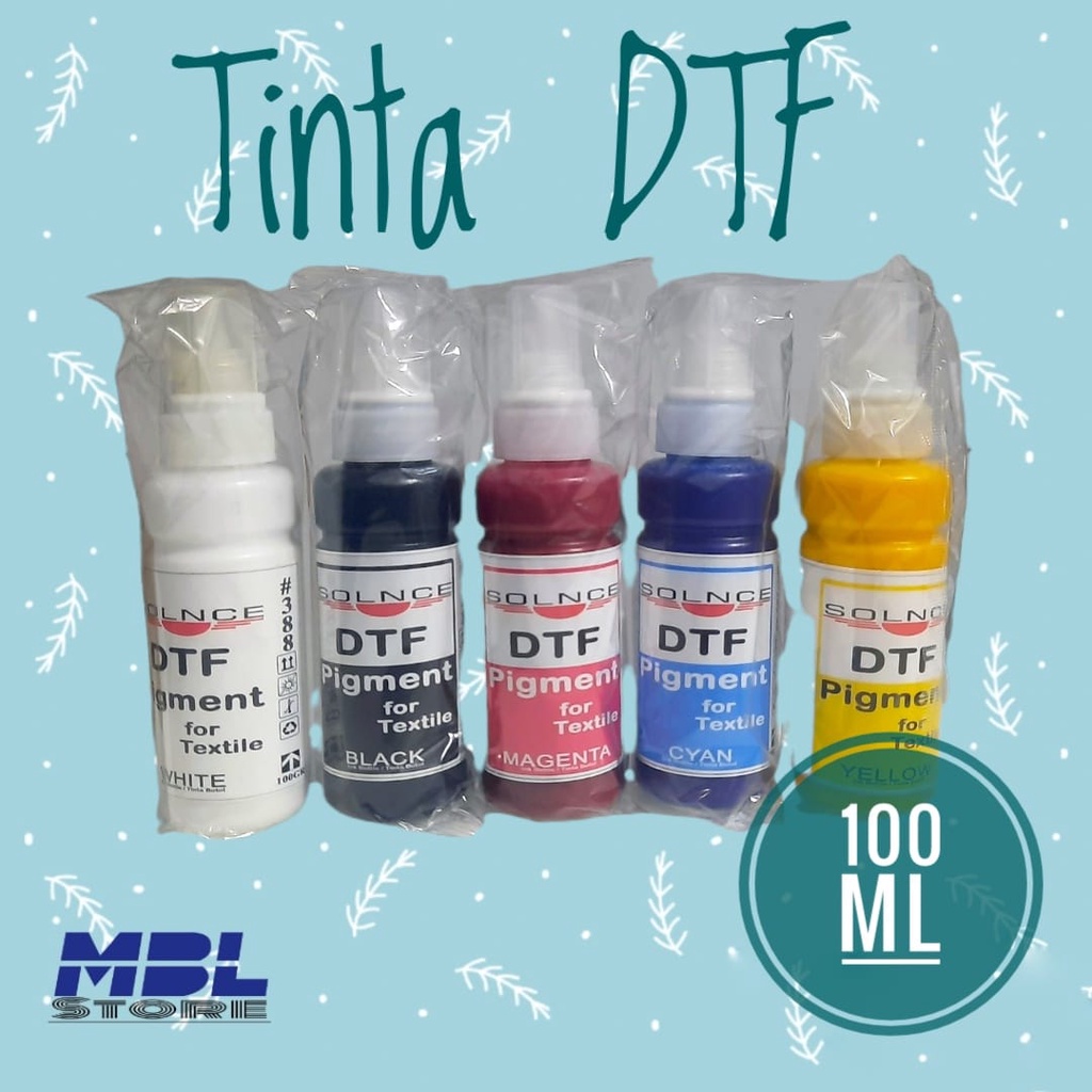 Jual Tinta DTF SOLNCE 100 Ml CMYKW | Shopee Indonesia