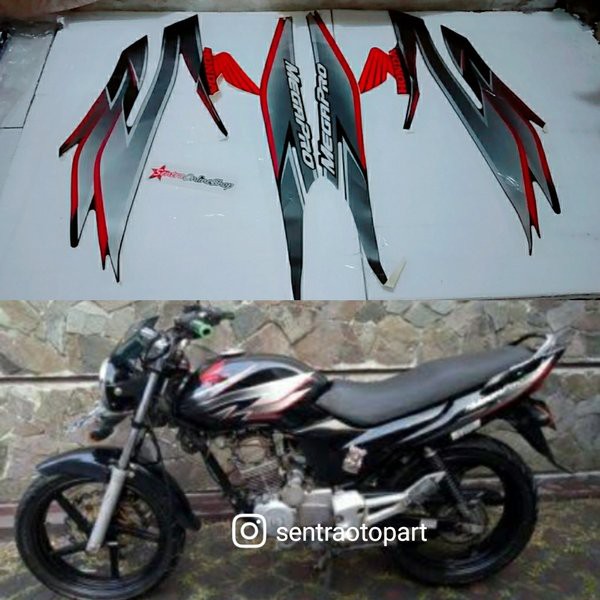Jual POLET striping list stiker motor megapro mega pro primus grey ...
