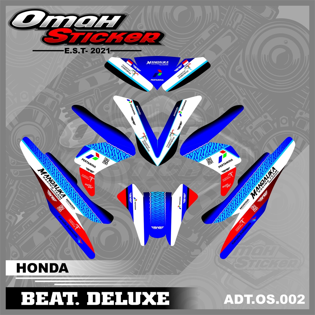 Jual Decal Honda BEAT DELUXE .Sticker Decal Lis Variasi BEAT DELUXE ...