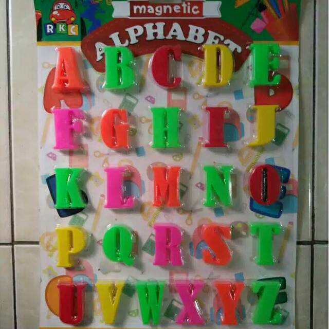 Jual Mainan Magnetic Alphabet Huruf Abcd | Shopee Indonesia