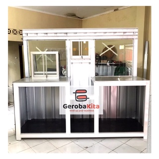 Jual Meja booth kaca / booth meja / stand meja / meja container ...