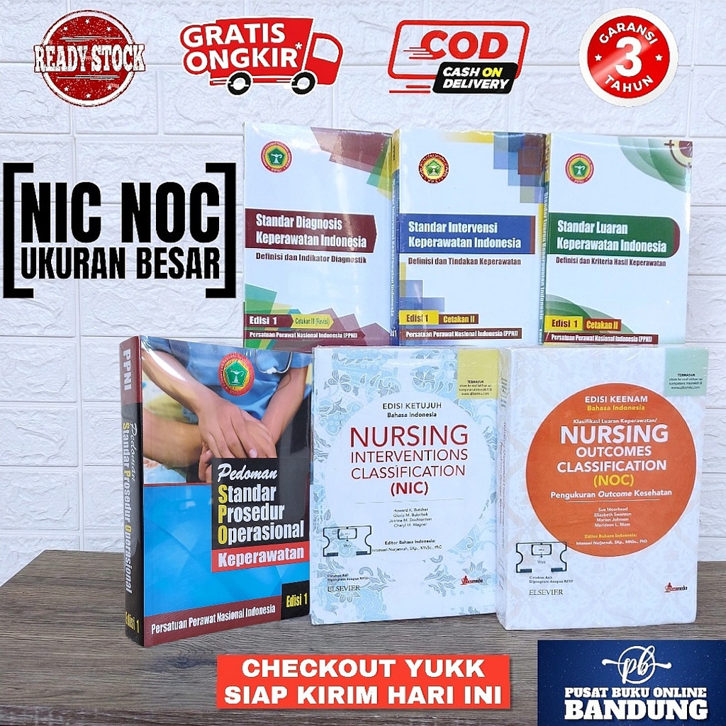 Jual PAKET BUKU KEPERAWATAN NIC NOC SDKI SIKI SLKI NANDA NIC NOC PANDUAN STANDAR OPERASIONAL ...