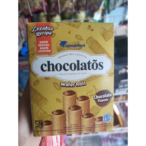 Jual COKOLATOS WAFER ROLL ISI 24 PCS | Shopee Indonesia