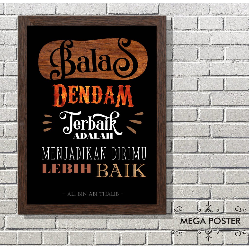 Jual Hiasan Dinding Balas Dendam Terbaik Pigura Bingkai Poster | Shopee ...