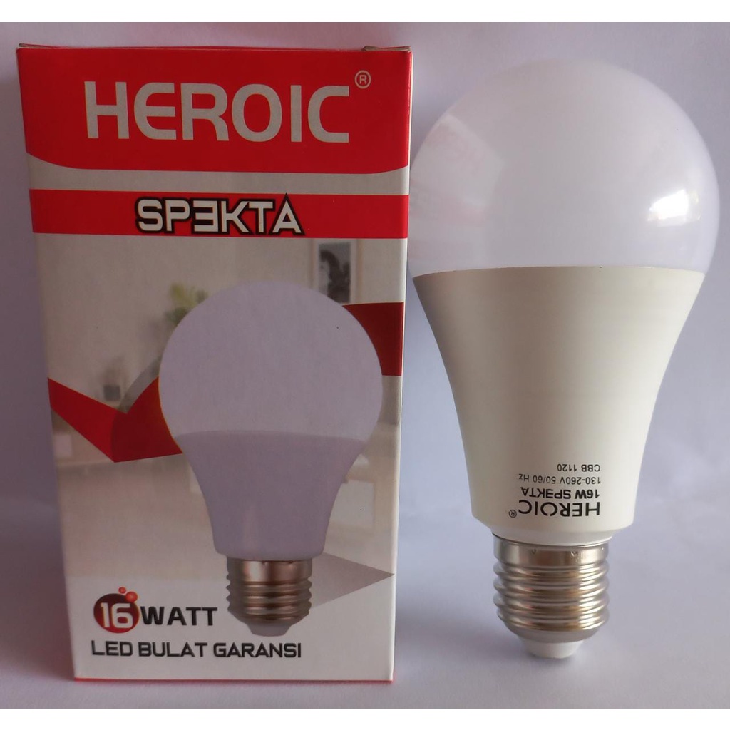 Jual Lampu Led HEROIC SPEKTA 16w Lampu Murah Super Terang GARANSI 1 ...