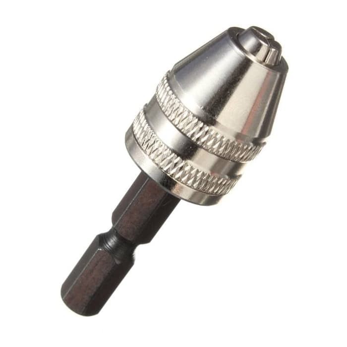 Jual Adapter Kepala Bor Mini 0.3mm - 6.5mm Hex Shank Keyless 1/4 ...