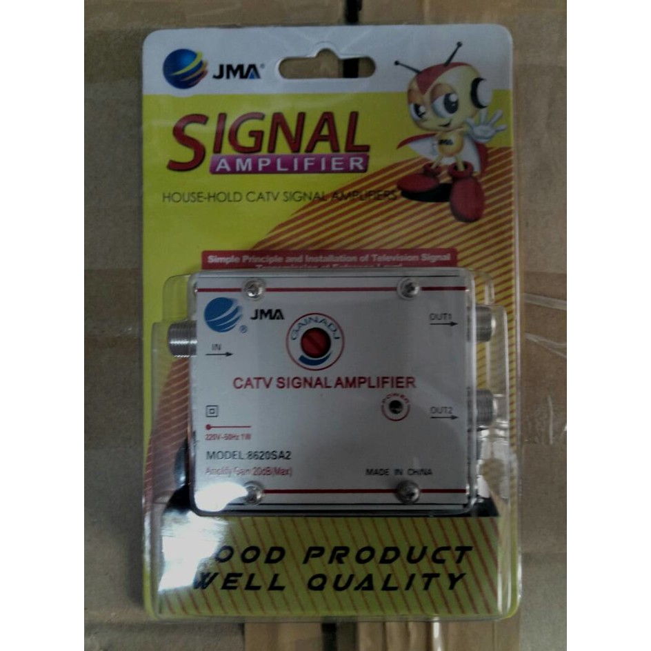 Jual catv signal amplifier 2ways penguat signal tv tv signal boster ...