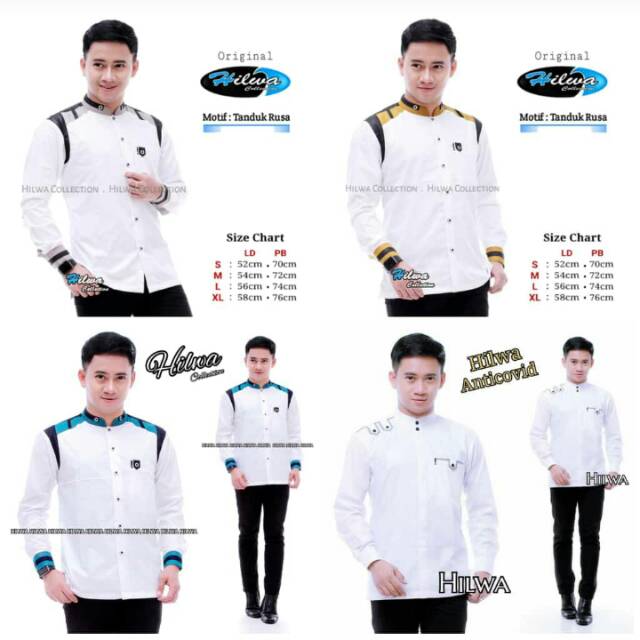 Jual Koko hilwa anti covid/hilwa motif tanduk rusa | Shopee Indonesia