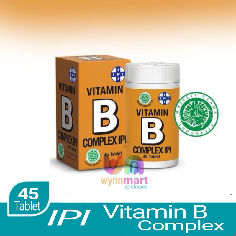 Jual Vitamin B Complex ipi @45 Tablet | Shopee Indonesia