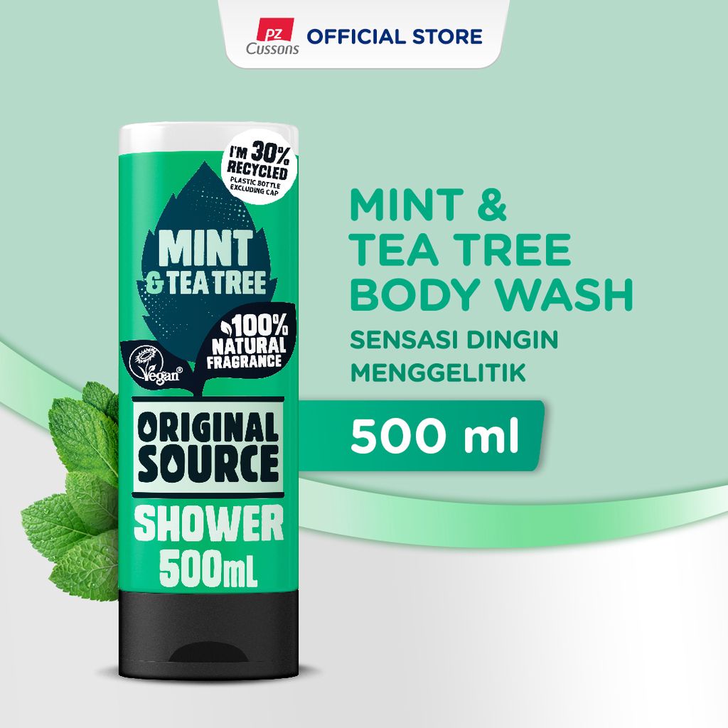 Jual Original Source Body Wash Mint & Tea Tree - Sabun Cair Vegan 500 ...