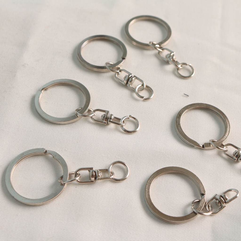 Jual Ring Gantungan Kunci Pipih - Ring Gepeng - Ganci - Silver - Perak ...