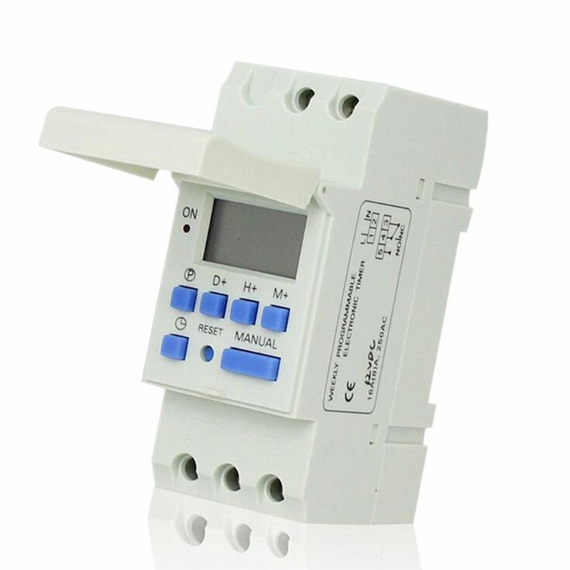 Jual Digital Programmable Timer Switch AC 220V & DC 12V DIN Rail Model ...