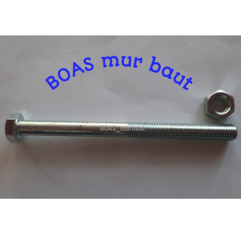 Jual Baut mur 12x150 Putih BMP 12x150 Galvanis boasmurbaut | Shopee Indonesia