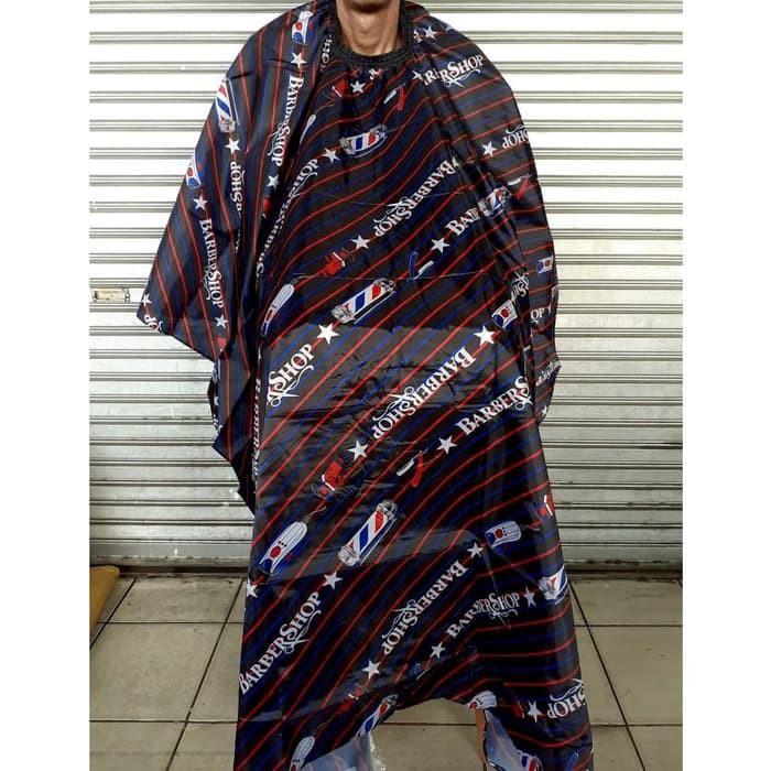 Jual Kain Kap Kep Penutup Salon Potong Pangkas Rambut Cape Salur Jumbo ...