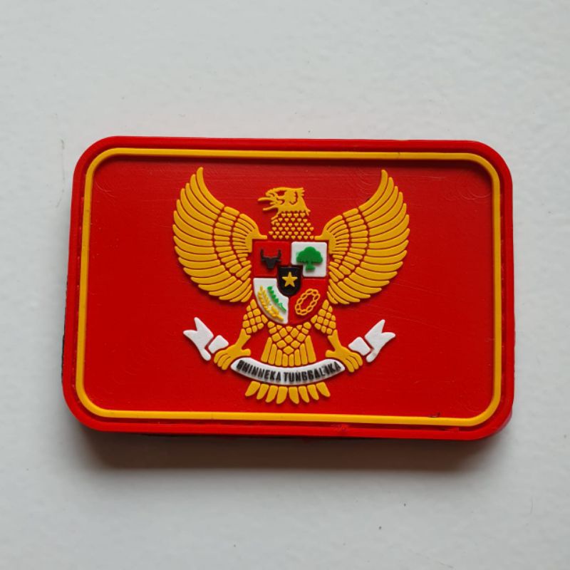 Jual patchrubber logo bendera/Garuda/nkri tempelan karet velcro ...
