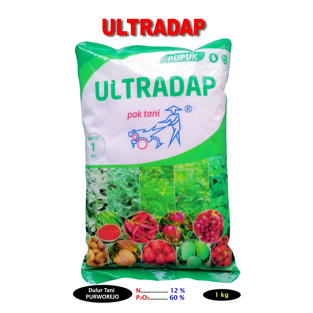Jual Pupuk ULTRADAP 1 Kg Kandungan N 12% dan Phosphate 60% | Shopee ...