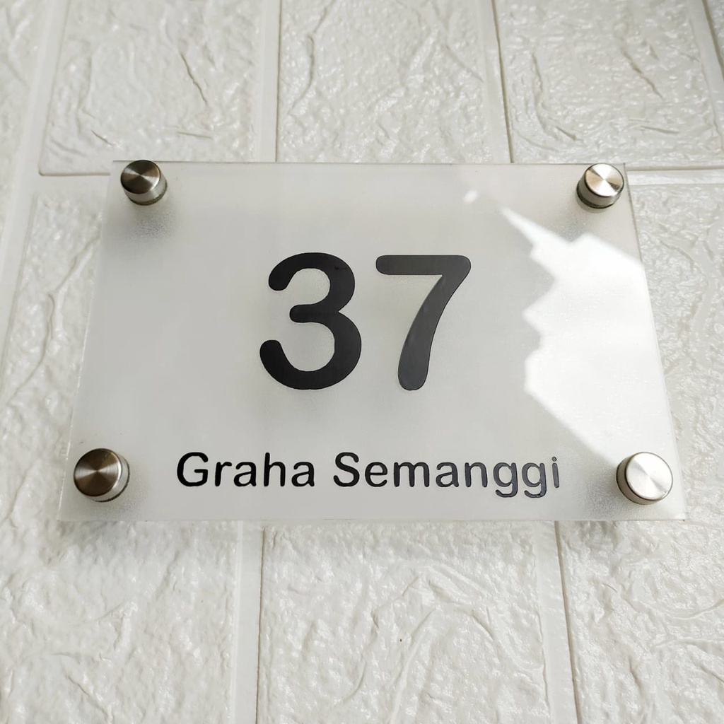 Jual Nomor rumah akrilik stiker sunblast elegan | Shopee Indonesia