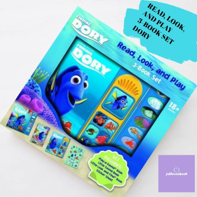 Jual BUKU ANAK BERJUDUL FINDING DORY 3 BOOK SET | Shopee Indonesia