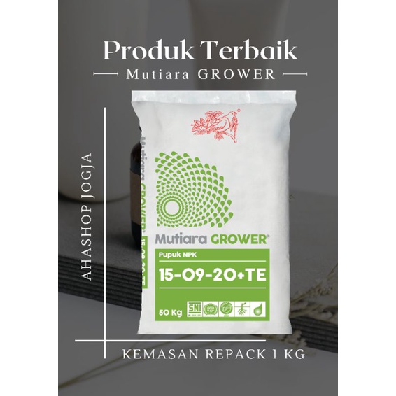Jual Repack 1 Kg NPK MUTIARA GROWER 150920 / NPK HIJAU NPK BUAH / NPK ...