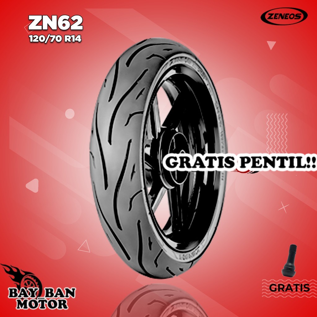 Jual Ban Belakang Motor PCX // ZENEOS ZN62 120/70 Ring 14 Tubeless ban ...