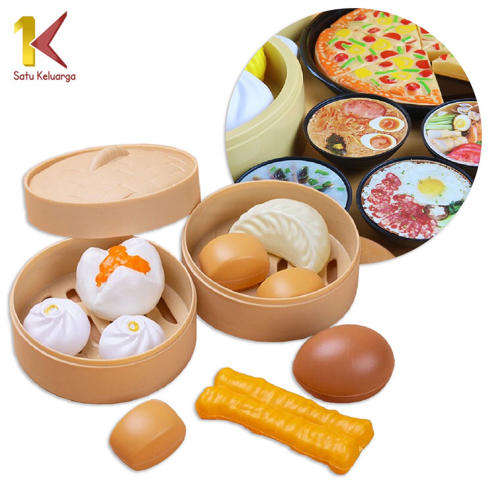 Jual Satu Keluarga Mainan Dimsum Anak M137 Mainan Anak Perempuan Masak ...