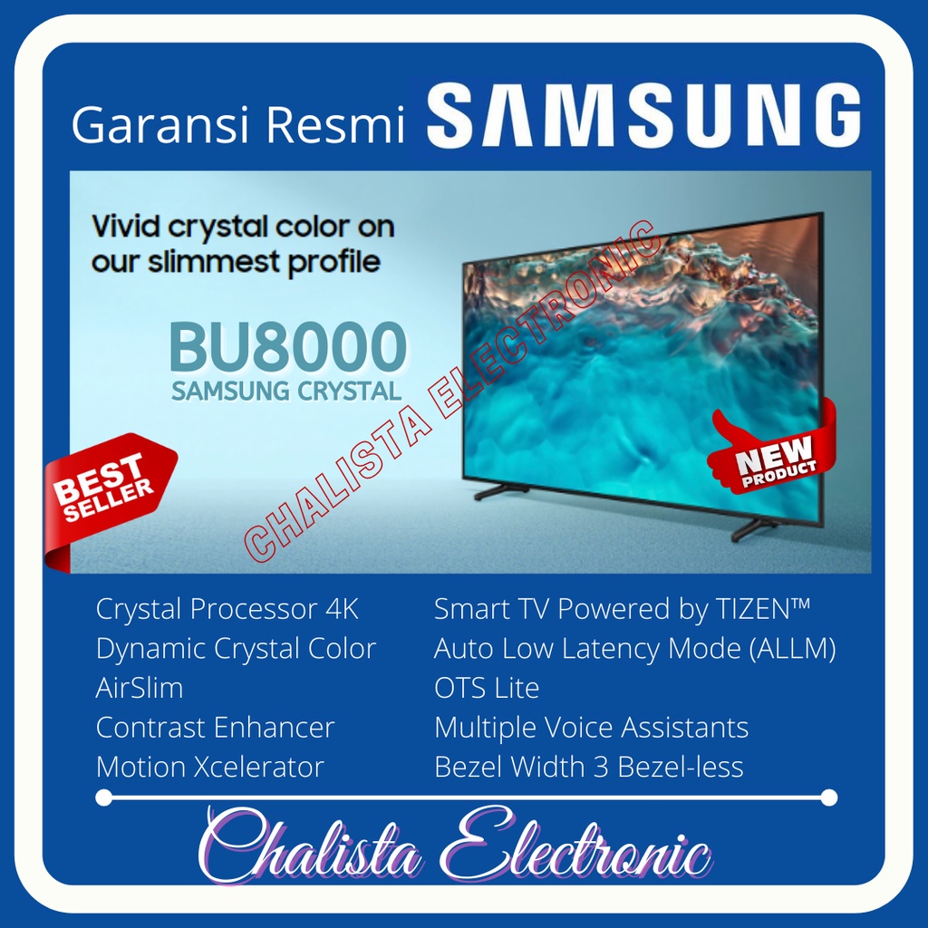 Jual SAMSUNG CRYSTAL 85BU8000 4K UHD SMART TV 85 Inch UA85BU8000KXXD ...