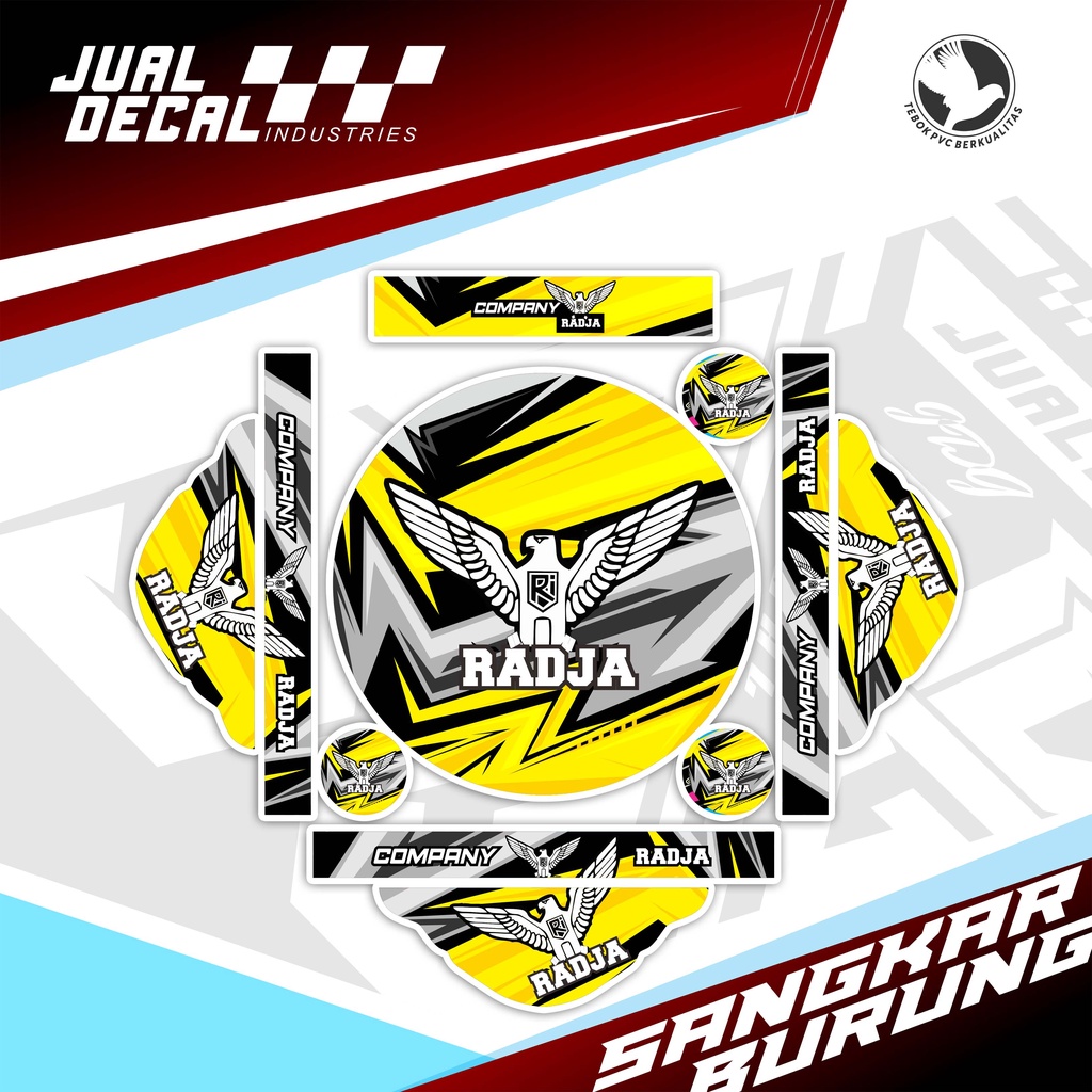 Jual Stiker Sangkar Burung Lovebird RADJA Decal Tebok Love Bird Kandang ...